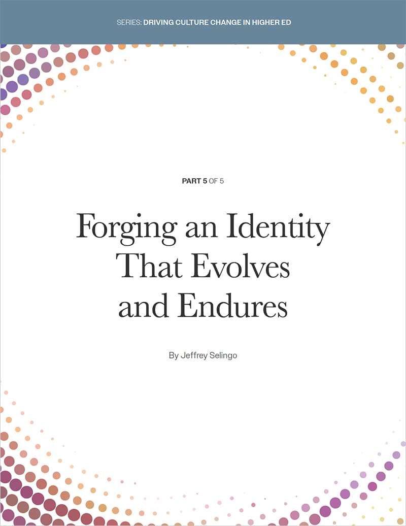 Driving Culture Change in Higher Education | Jeff Selingo
